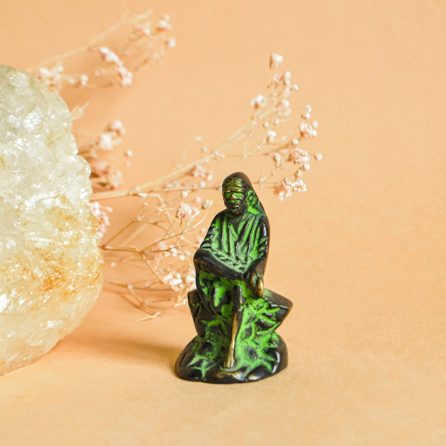 Žalvarinė statula "Sai Baba" - Mažoji Indija