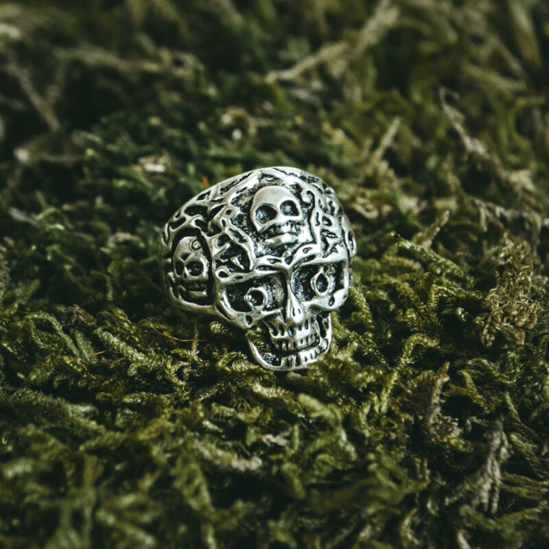 Žalvarinis žiedas "Kaukolė" - Mažoji Indija